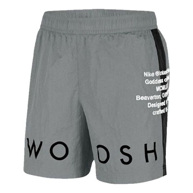 NIKE Nike Alphabet Printing Elastic Waistband Straight Sports Shorts
